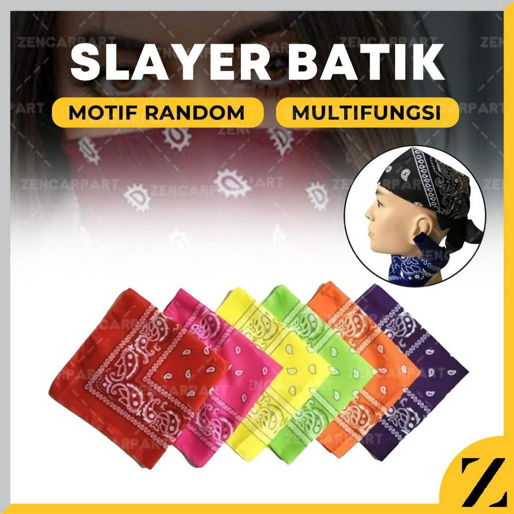 Jual Slayer Kain Batik Bandana Masker Motor Penutup Debu Syal Batik ...