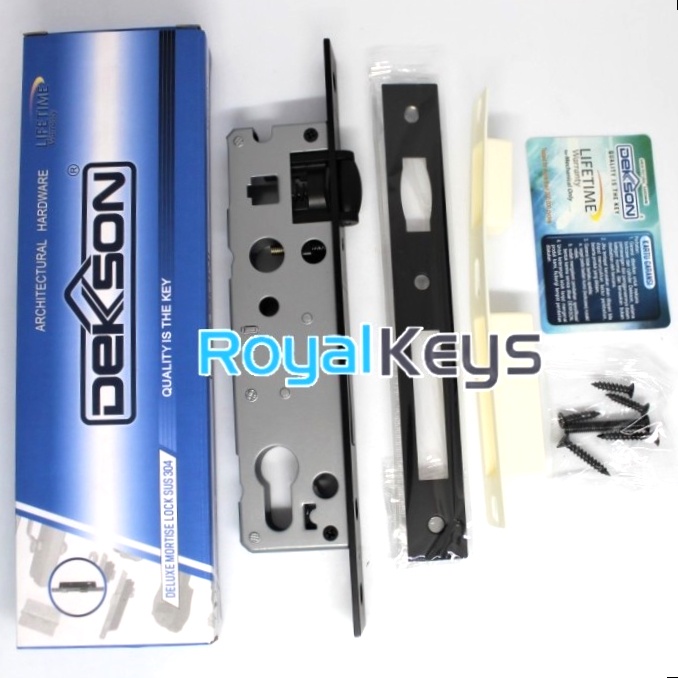 Jual Mortise Lock Dekson Dekkson MTS RL DL 84030 Hitam Body Kunci Pelor ...