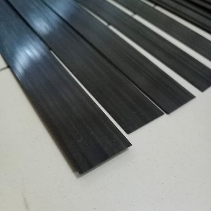Jual Carbon strip flat 0.3mm x 30mm x 1meter Carbon Capstrip / cap ...