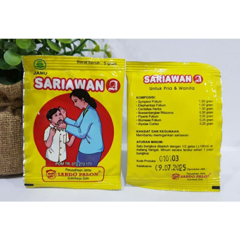 Jual Sabdo Palon Jamu Serbuk Sariawan A - ( 1 Pack Isi 10 Sachet ...