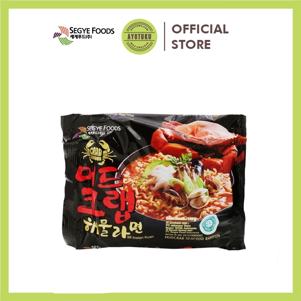 Jual Mie Korea Segye Seafood Mud Crab Ramyun Halal 115gr | Shopee Indonesia