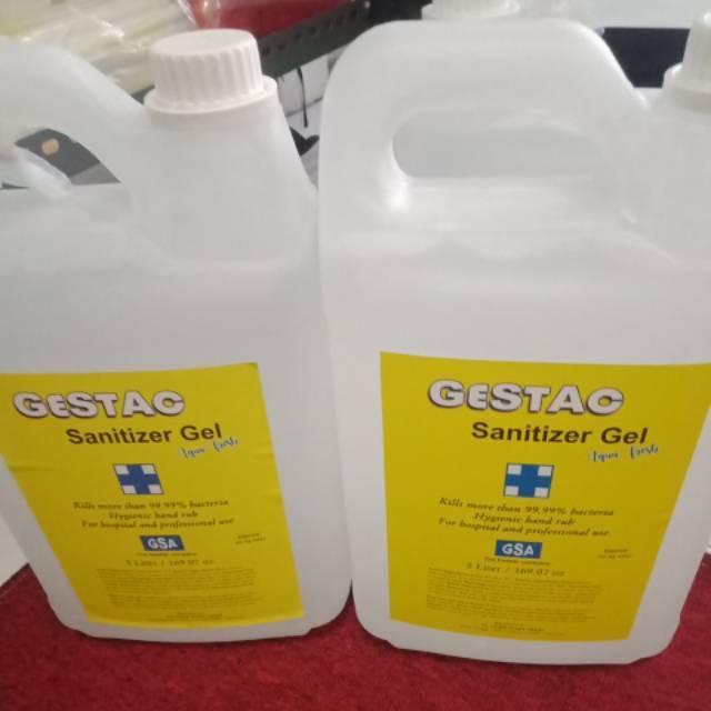 Jual GESTAc Sanitizer gell 5 liter | Shopee Indonesia