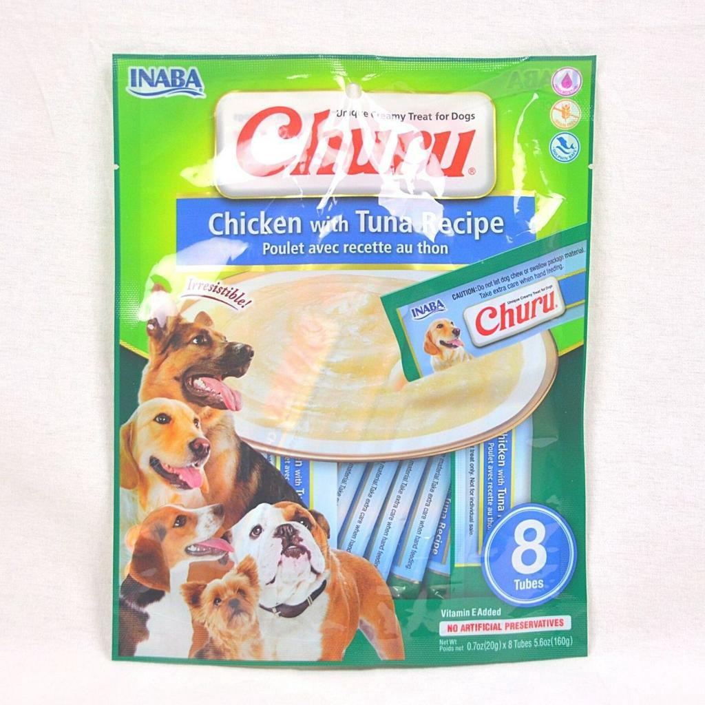 Jual INABA Snack Anjing CHURU Chicken With Tuna Recipe 8pcs | Shopee ...