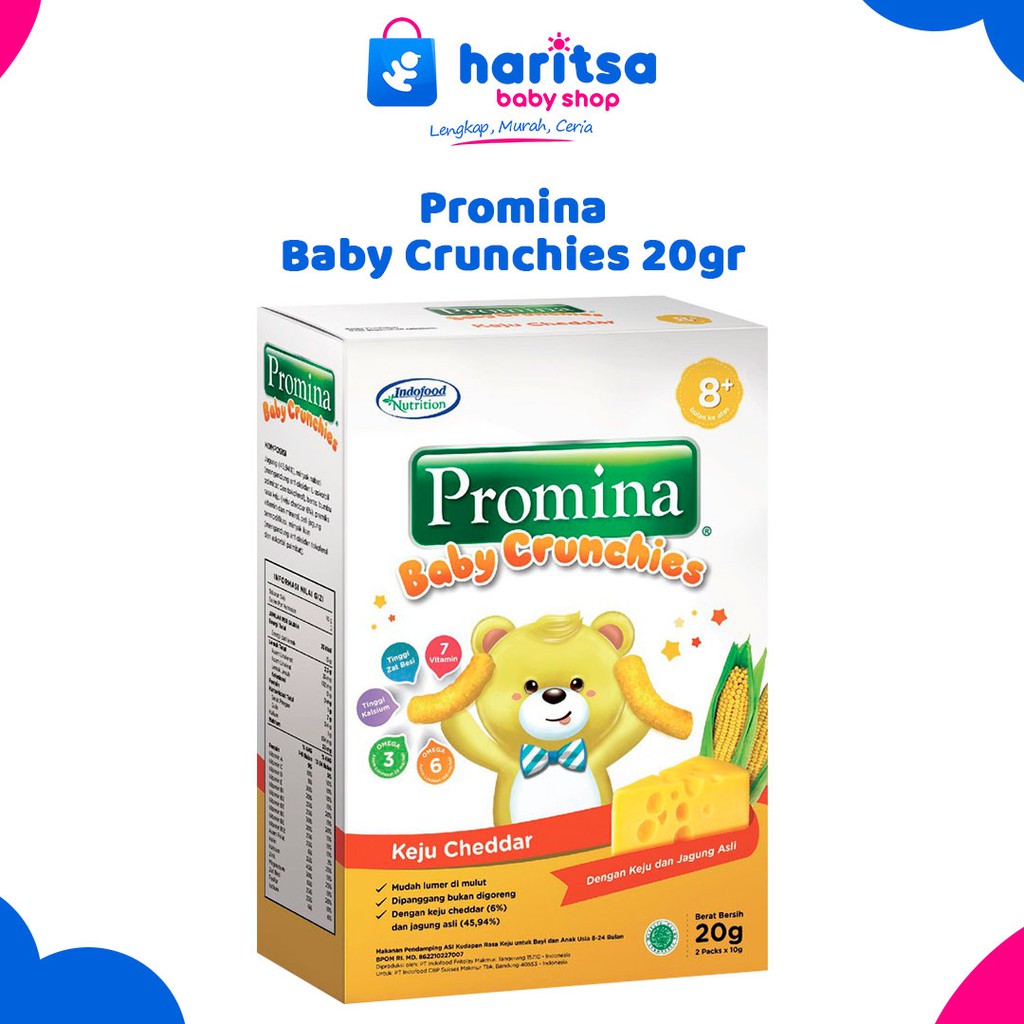 Jual Promina Baby Crunchies Keju Cheddar/ Rumput laut/ Krim ayam ...