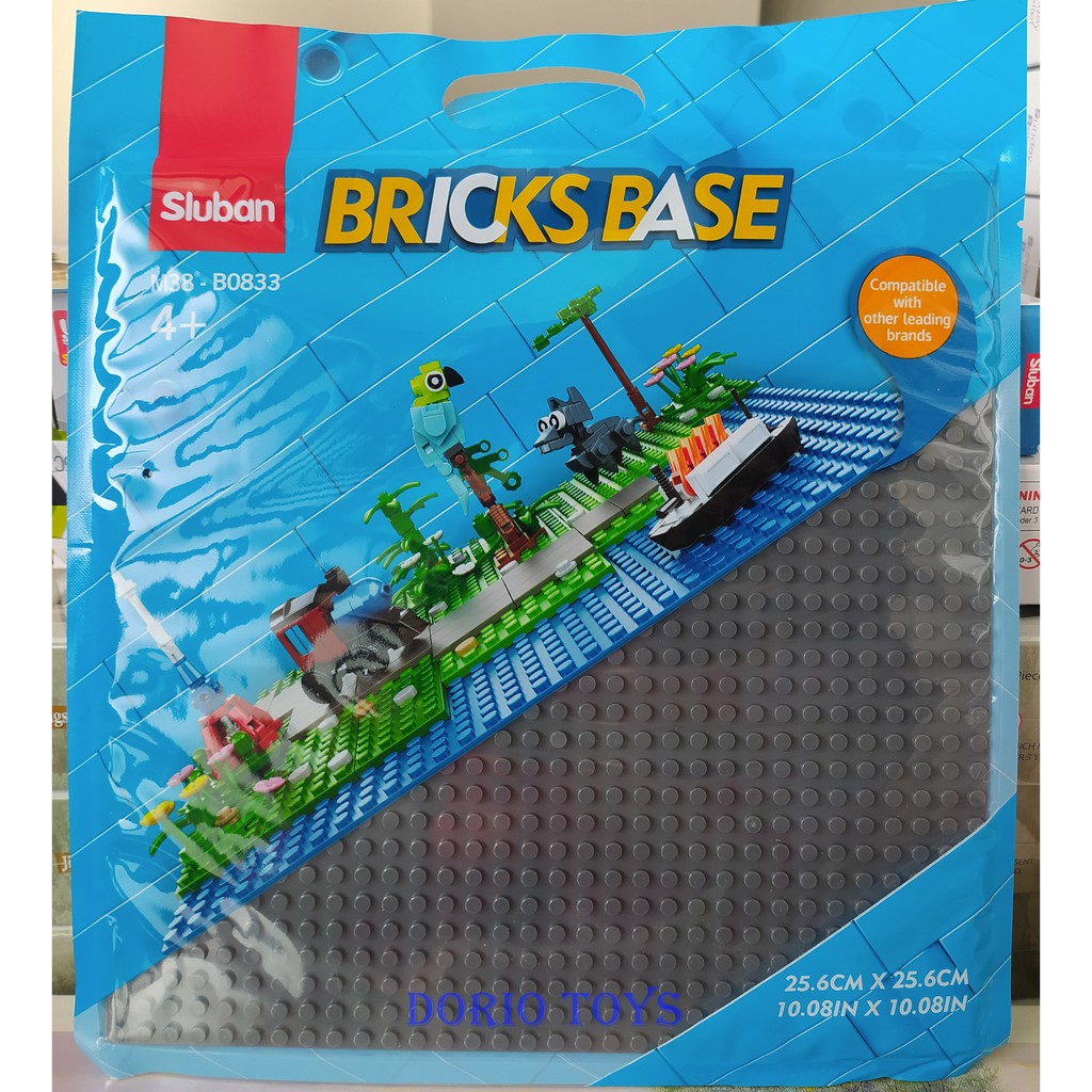 Jual Sluban Brick Alas balok Sedang - Base Plate 25 x 25 cm M38-B0833 ...