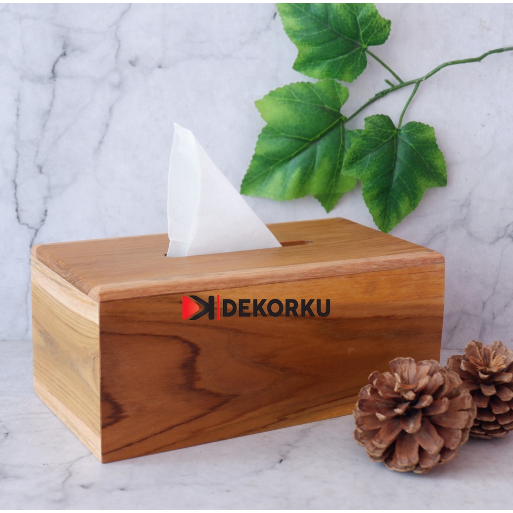 Jual Tempat Tissue Kayu Jati Persegi Panjang | Shopee Indonesia