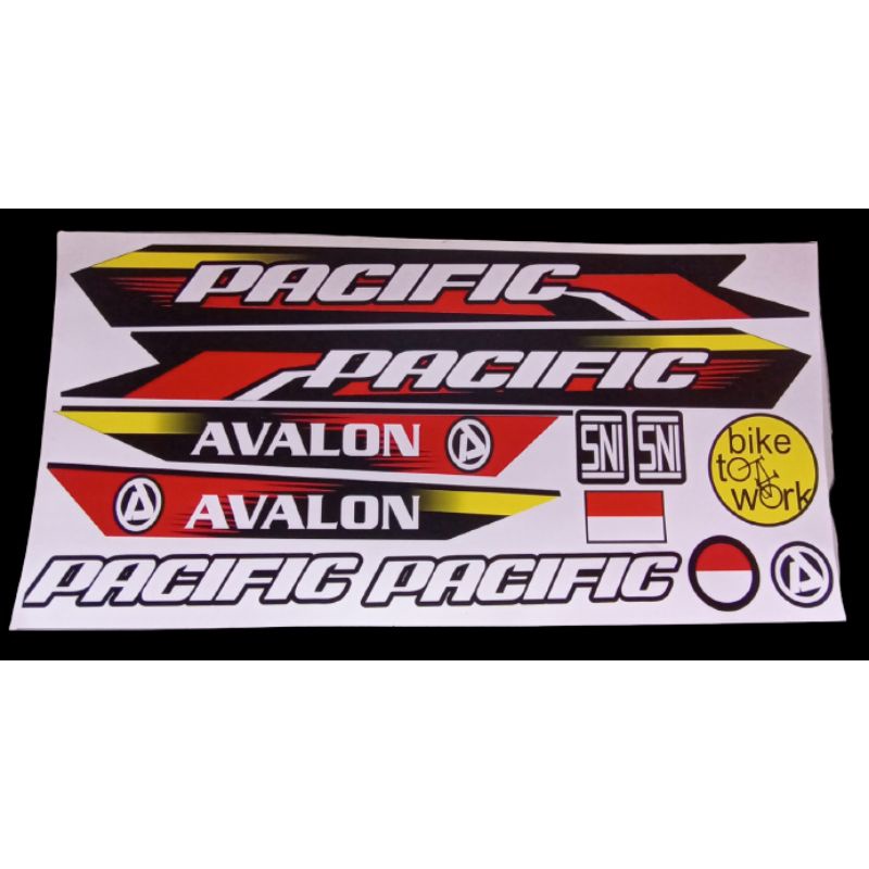 Jual Stiker Stripping Sepeda Custom Pacific Avalon | Shopee Indonesia