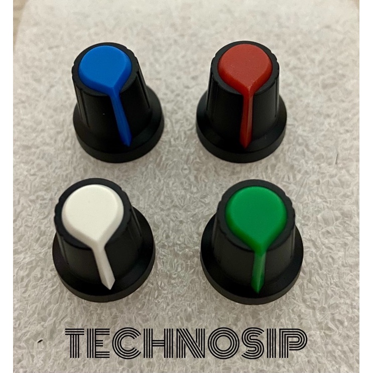 Jual knop potensio halus warna plastik kenop knob potensiometer | Shopee Indonesia