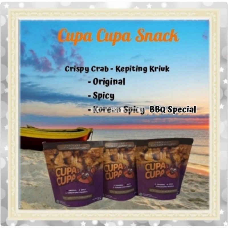 Jual Cupa Cupa Snack Crispy Crab - Cemilan Bergizi Seafood Kepiting ...