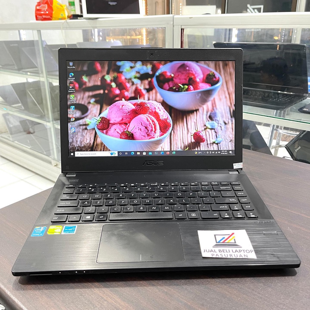 Jual ASUS PRO P452LJ, core i5 (gen-5), ram 8gb, HDD 500gb, nvidia 920M, performa bagus, material ...