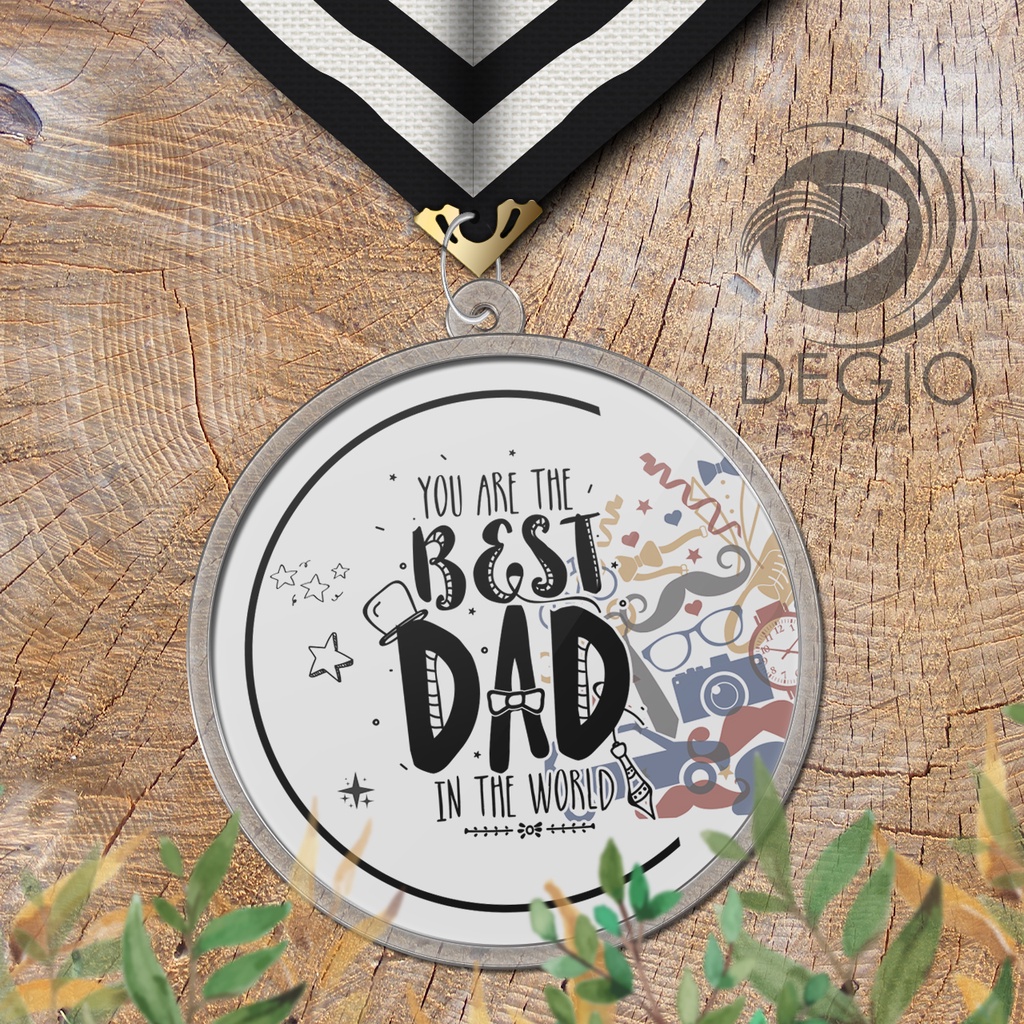Jual medali ultah best mom dad mama ayah mother father day | Shopee ...