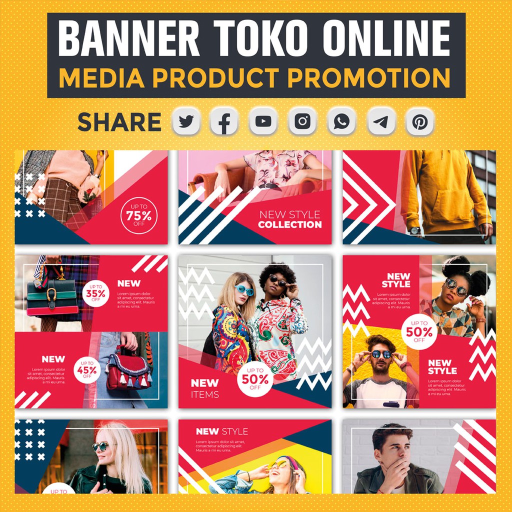 Jual JASA DESAIN MEDIA PROMOSI BANNER TOKO ONLINE , SPANDUK , STICKER ...