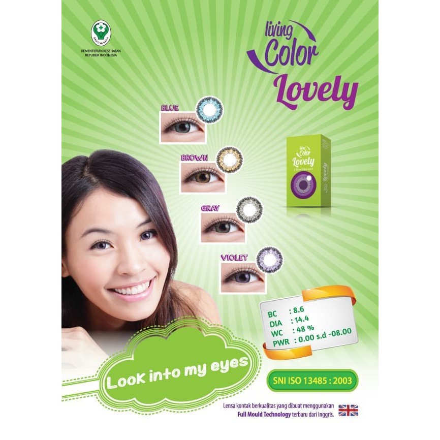 Jual Softlens Living Color Lovely Normal | Shopee Indonesia