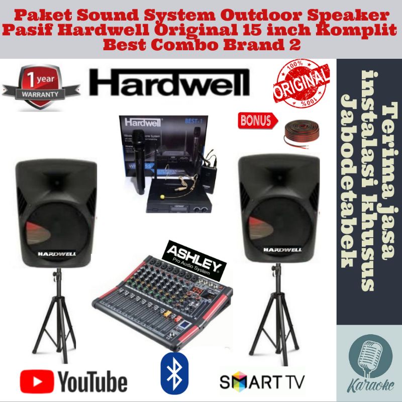 Jual Paket Sound System Hardwell Original Speaker Pasif 15 inch Mixer ...