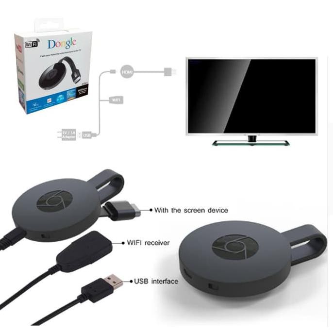Jual Wifi Dongle Chrome Cast Hdmi Miracast Screen Cast Dlna For Android ...
