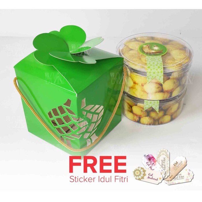 Jual TERBARU Parsel Ramadan Hampers Toples Ketupat Parcel Lebaran Kotak Kue Kering - Hijau ...