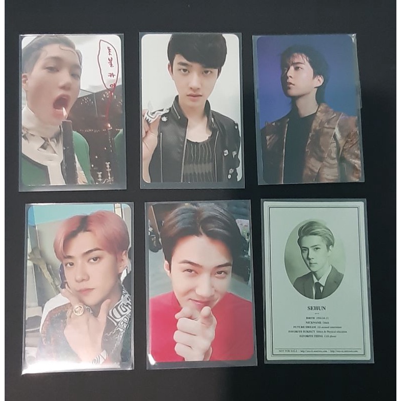 Jual Ready Stock EXO Kai Sehun Official Photocard and Postcard | Shopee ...