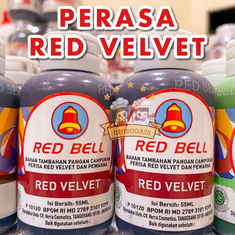 Jual PERISA RED VELVET PERASA RED BELL 55 ML | Shopee Indonesia
