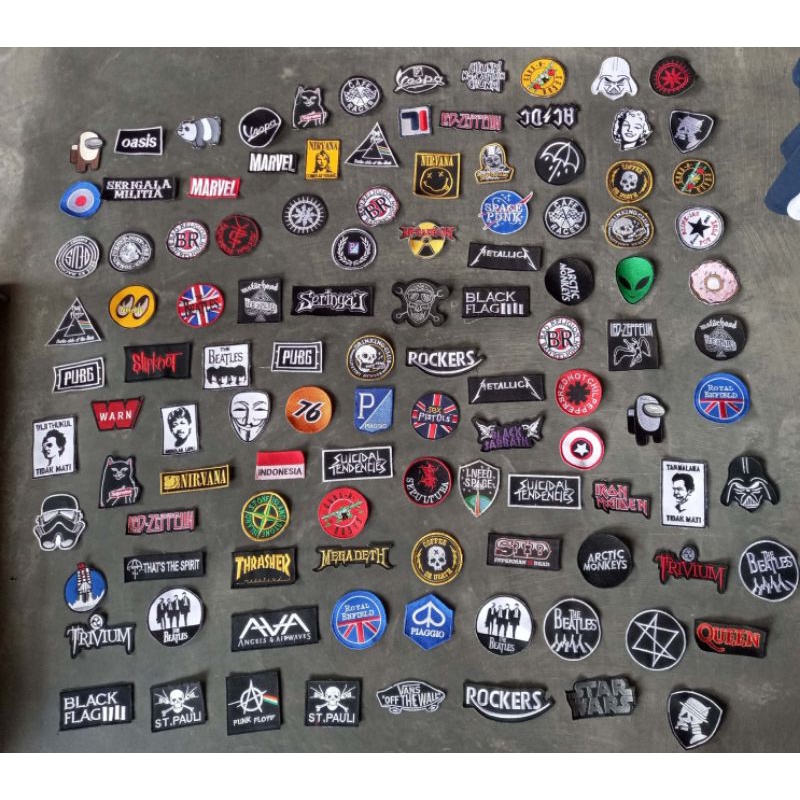 Jual Emblem bordir patch bordir emblem band bordiran | Shopee Indonesia