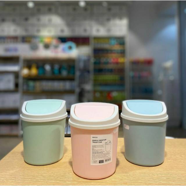 Jual Pastel Color Waste Bin Miniso | Shopee Indonesia