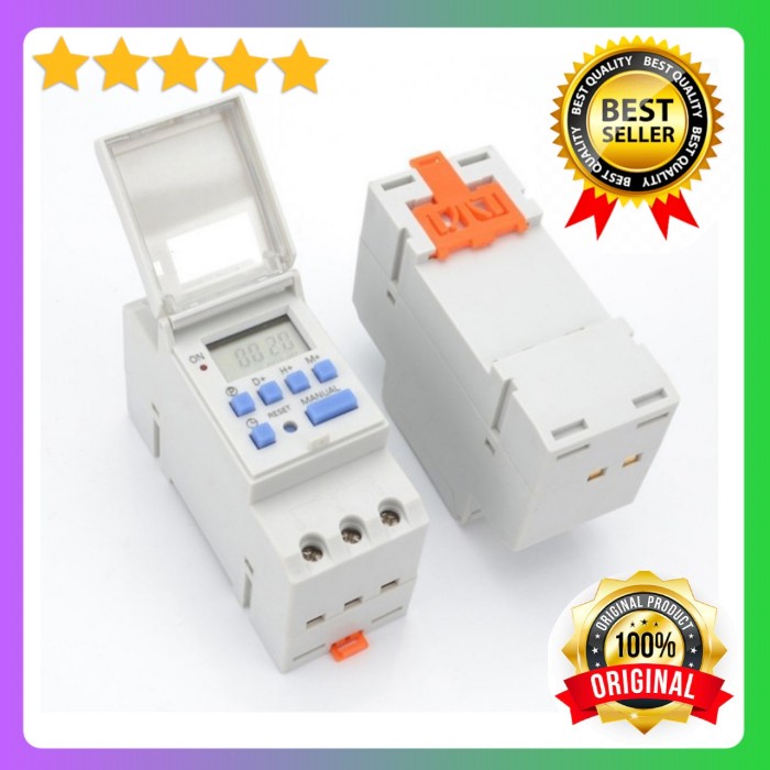 Jual Timer Listrik Digital Time Switch Relay 16A 220V 2000W - THC15A ...