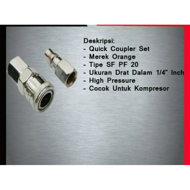 Jual Coupler Set Sambungan SF PF 20 | Shopee Indonesia