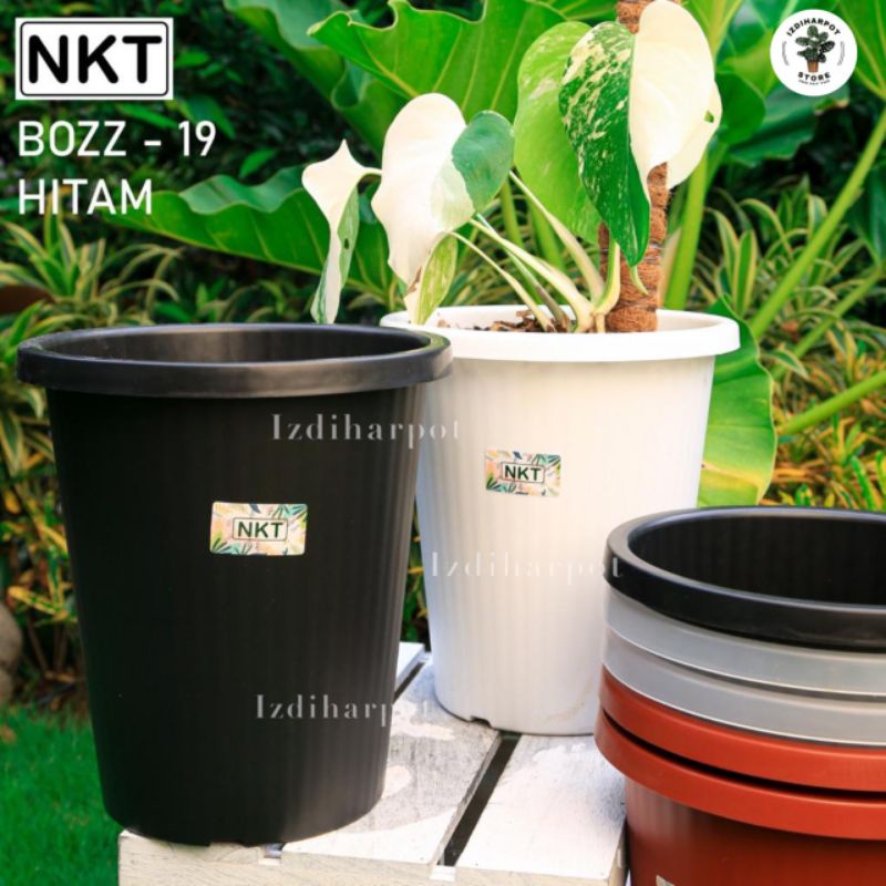 Jual pot bunga tanaman tinggi NKT BOZZ 19 HITAM - NKT BOZZ 19 HITAM ...