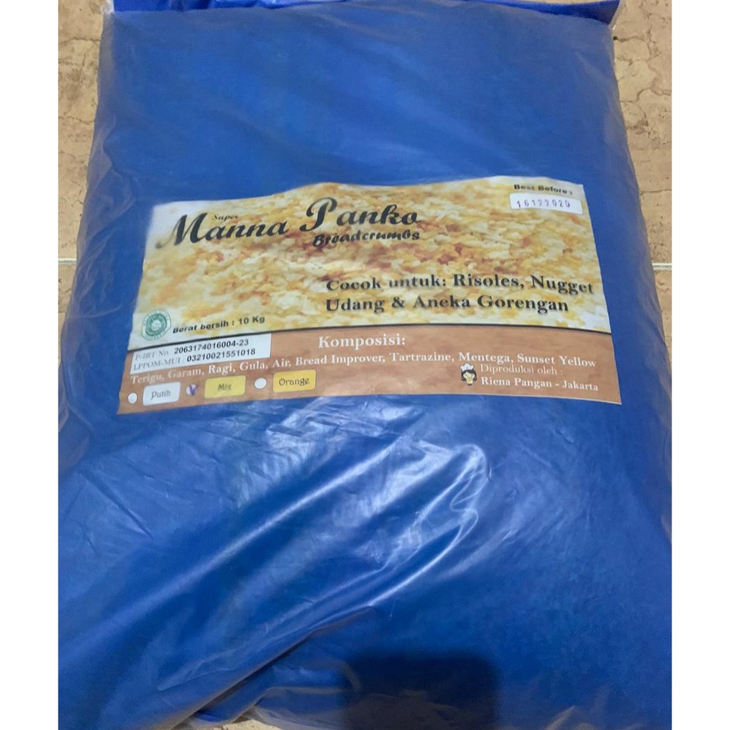 Jual TEPUNG ROTI MANNA PANKO BREAD CRUMBS NUGGET Panir Premix Repacking ...