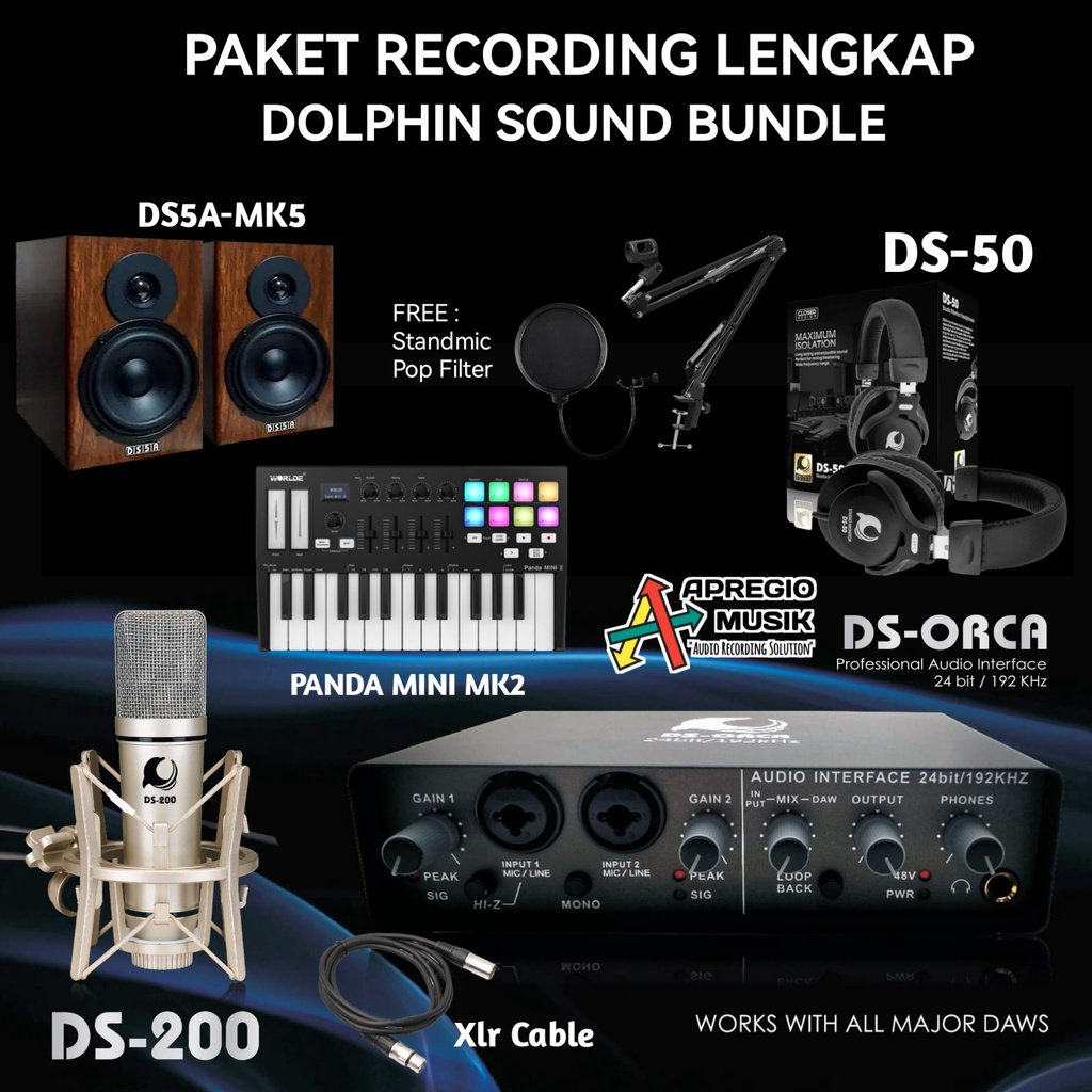 Jual Paket Recording Dolphin Sound DS Orca DS5A DS200 DS50 Super ...