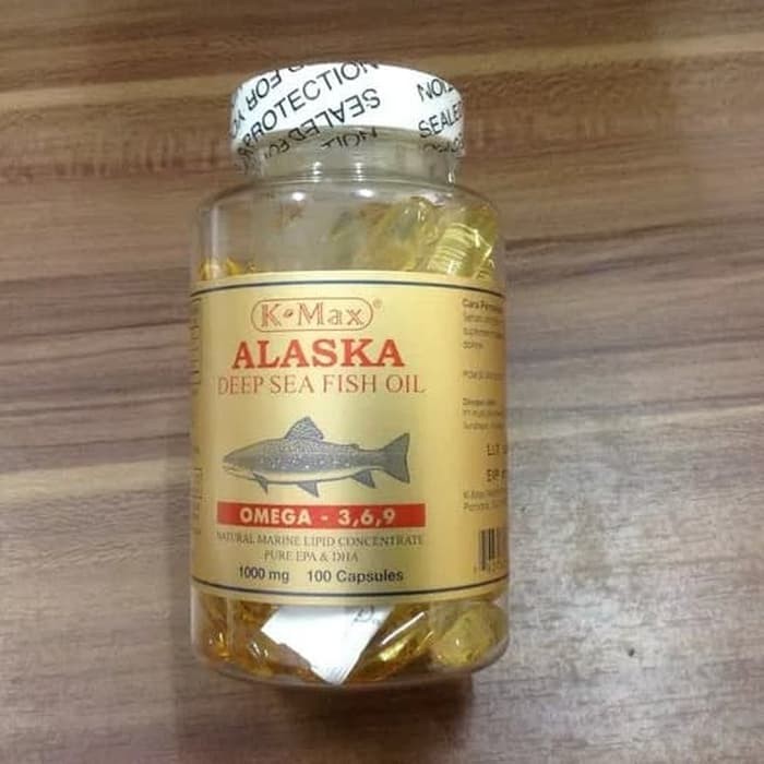 Jual k max kmax alaska fish oil minyak ikan omega 3 deep sea 100 caps ...
