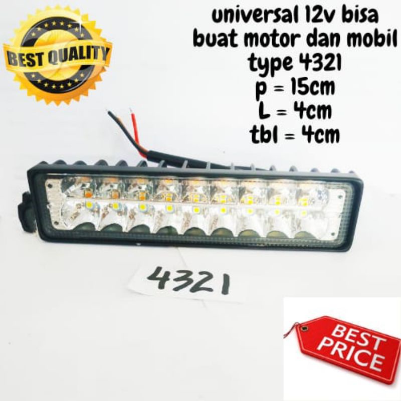 Jual Lampu Sorot Led Slim Lampu Tembak Led Tembak 12v Universal