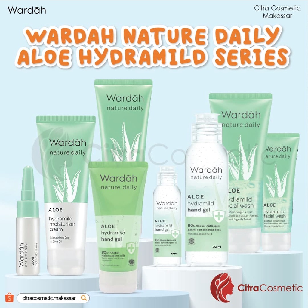 Jual Wardah Nature Daily Aloe Hydramild Series | Shopee Indonesia