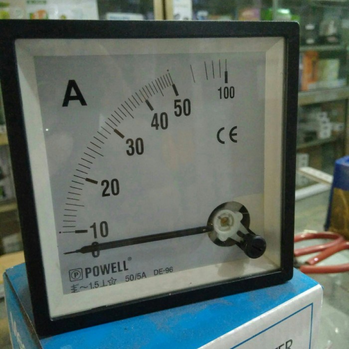 Jual Ampere Meter Amper Powell DE-96 50/5A | Shopee Indonesia