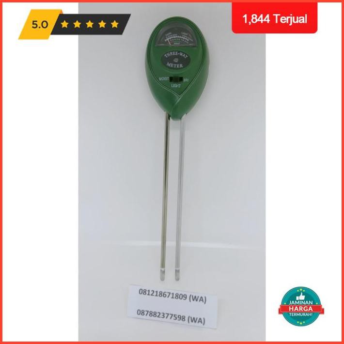Jual Puncak Promo Soil Analyzer 3 In 1 Moisture Ph Light Meter Cek ...