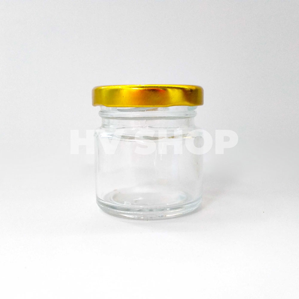 Jual JAR KACA TIPE BULAT / ROUND GLASS JAR 50ML | Shopee Indonesia