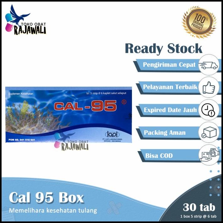 Jual Cal-95 Vitamin Tulang Perbox ( 5 Strip @6 Kaplet) | Shopee Indonesia