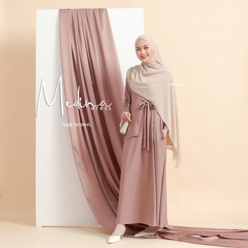 Jual Medina dress by Naisha Hijrah 100%original- | Shopee Indonesia
