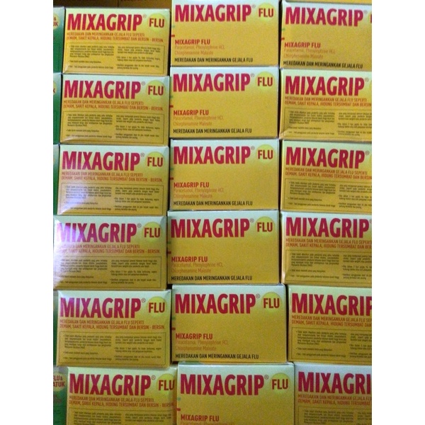 Jual MIXAGRIP FLU SATU BOX OBAT HIDUNG TERSUMBAT BERSIN DEMAM PILEK ...