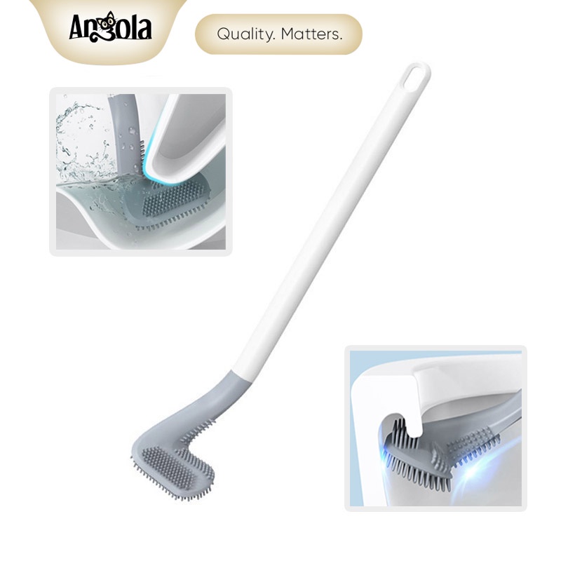 Jual Sikat WC Silikon Brush Toilet Silicone Sikat Pembersih Kamar Mandi ...
