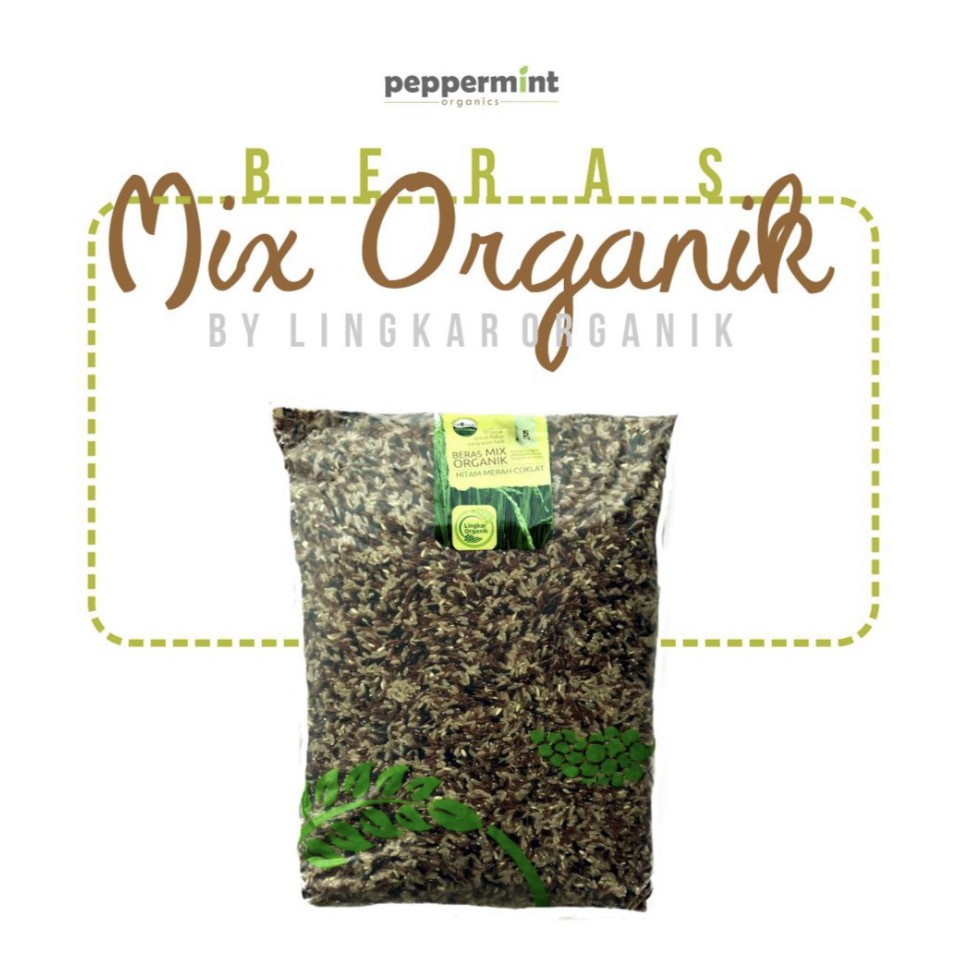 Jual Beras Mix Organik (Hitam-Merah-Coklat) Kemasan Vakum 2 kg | Shopee ...
