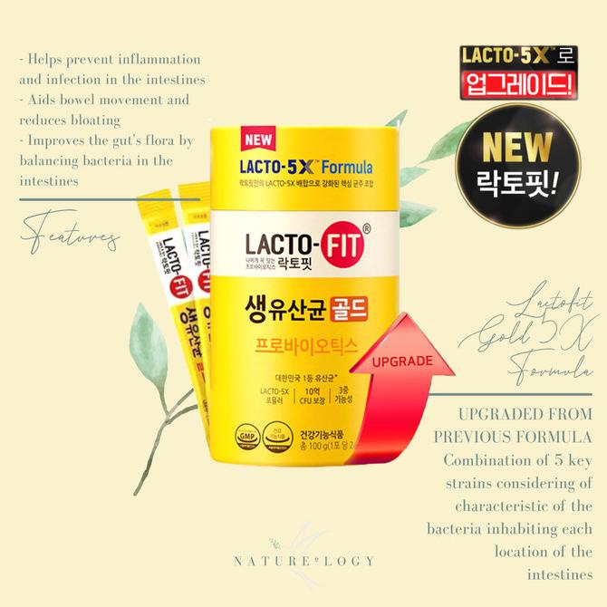 Jual LACTO-FIT Probiotics Gold 1 BOX @50sticks (Korea Probiotik ...