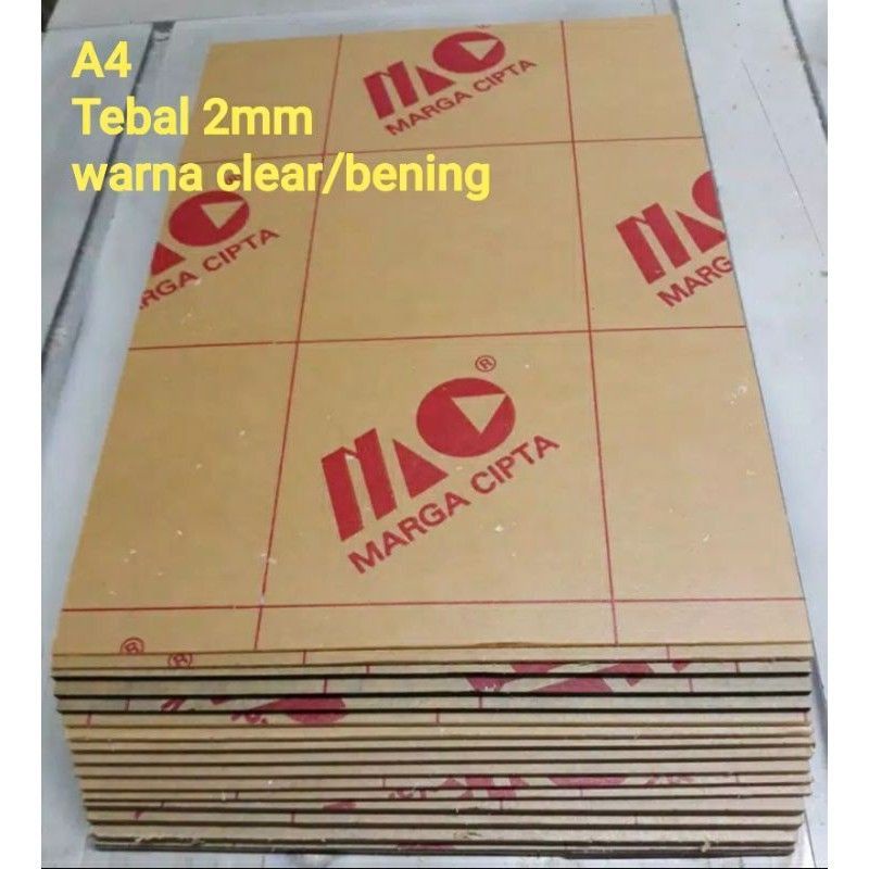 Jual akrilik lembaran acrylic sheet ukuran A4 tebal 2 mm bening transparan | Shopee Indonesia