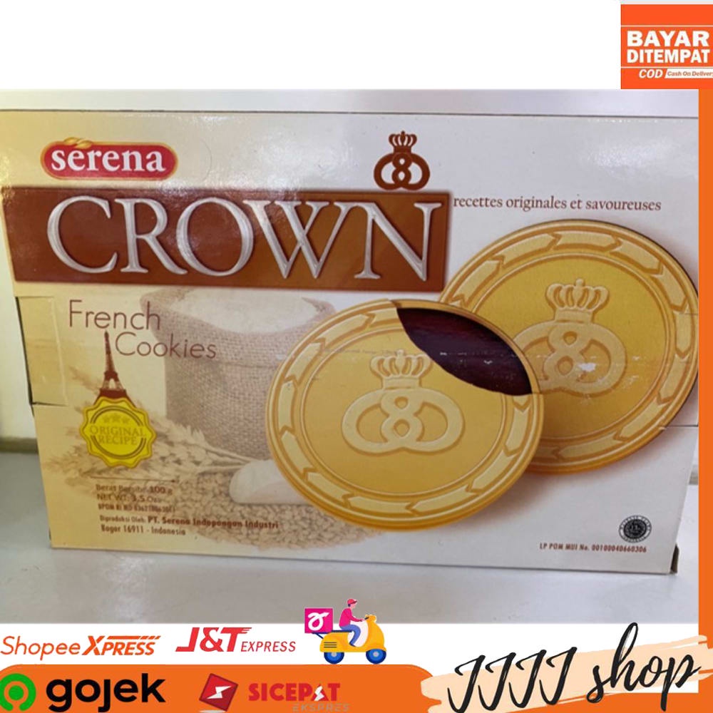 Jual Serena Crown French Cookies Biskuit Cemilan Snack Berat Bersih ...