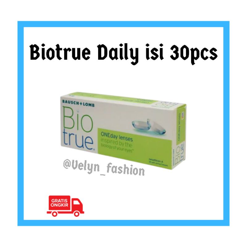 Jual Biotrue SoflensBausch Lomb Harian Bening Softlens Daily Minus isi 30 pcs | Shopee Indonesia