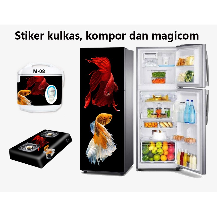 Jual Stiker kulkas motif ikan cupang | Shopee Indonesia