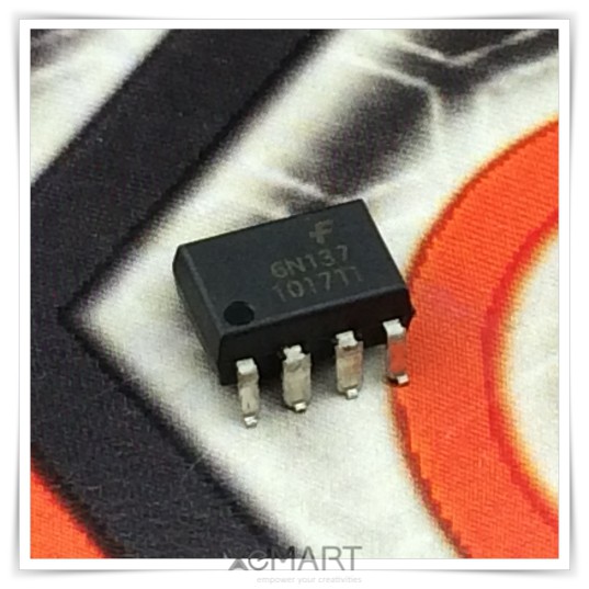 Jual High Speed TTL 6N137 Single Channel Optocoupler GullWing 8P SMD ...