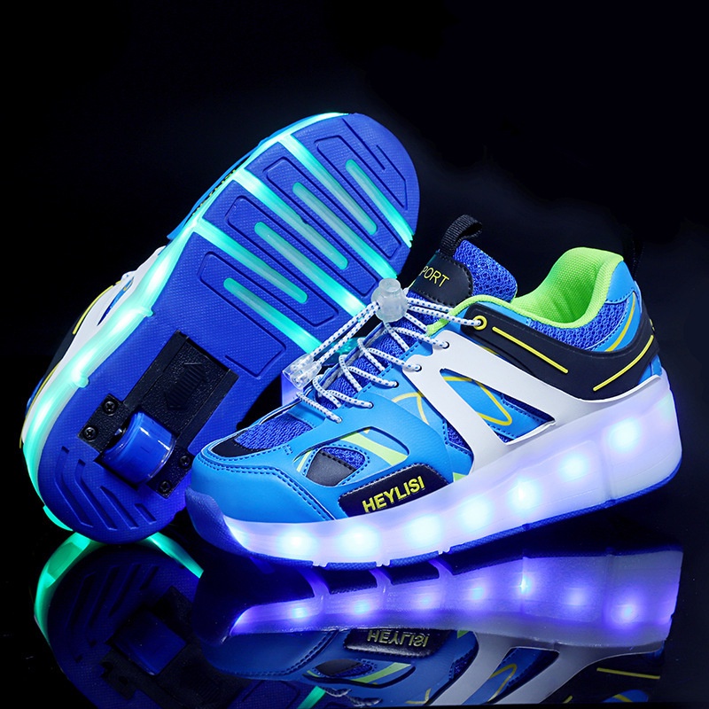 Jual Sepatu Roda Heelys LED Heelys Pengisian Led Rollerskate Laki-laki ...
