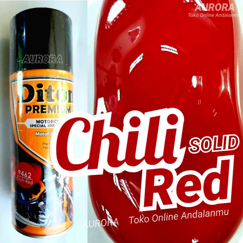 Jual Cat Merah Diton Premium Chili Red 9462 Cili Ret Solid Bagus Cet ...