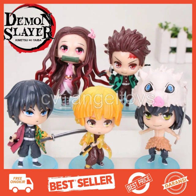 Jual MINIATUR ANIME ACTION FIGURE KIMETSU NO YAIBA DEMON SLAYER TANJIRO ...