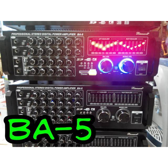 Jual POWER AMPLIFIER BISMARCK BA 5 BA5 KARAOKE MIC INPUT VOLUME TONE ...